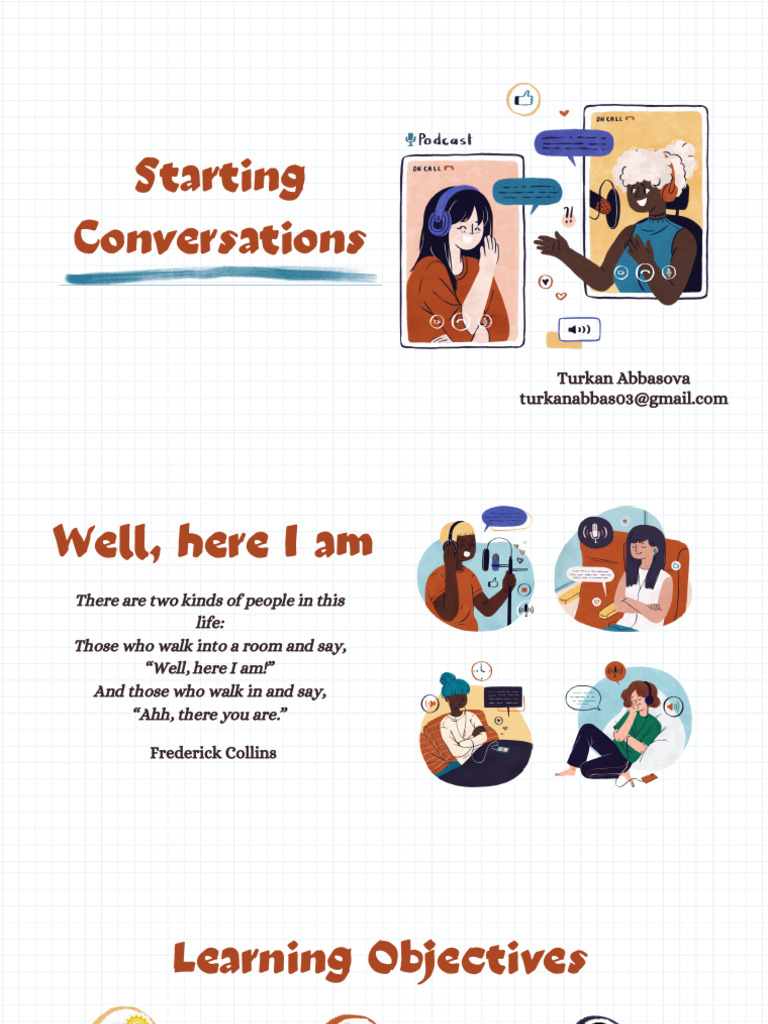 Starting Conversations | PDF
