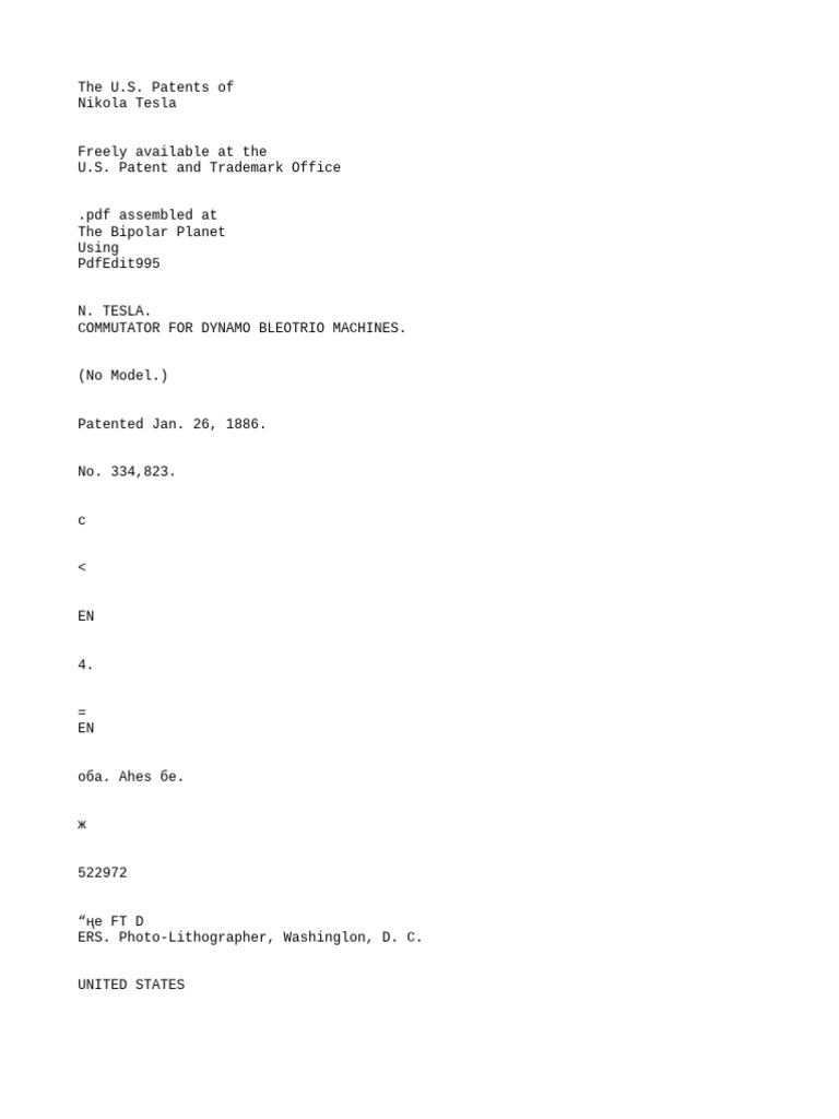 Complete Patents Nikola Tesla Djvu | PDF