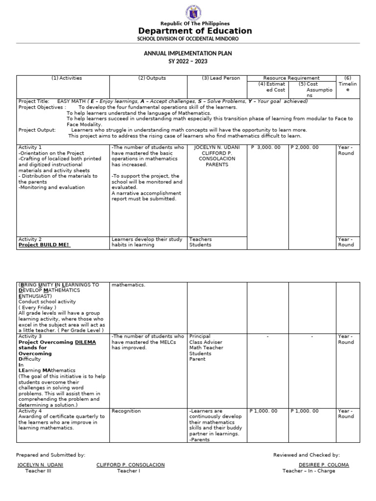Aip Easy Math | PDF | Mathematics | Business