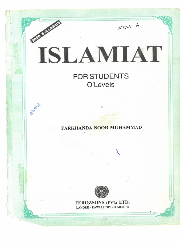 Islamiat IGCSE 9 by Farkhanda Noor Muhammad | PDF