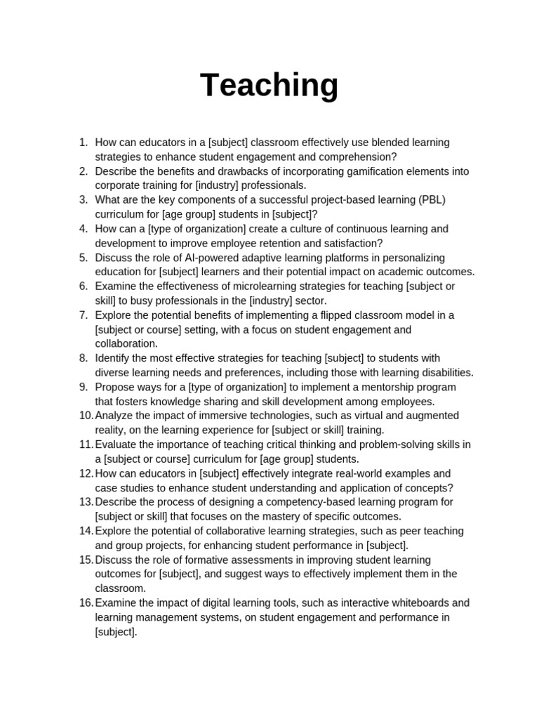 Teaching | PDF