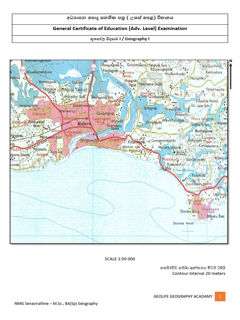 Matara Town Geography Map PDF | PDF