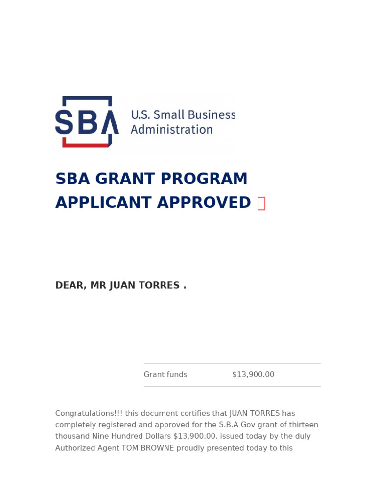 sba program | PDF