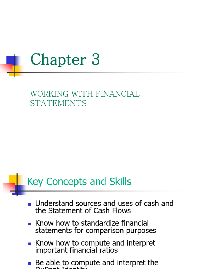Chapter 3. Working With Financial Statements (Update) | PDF