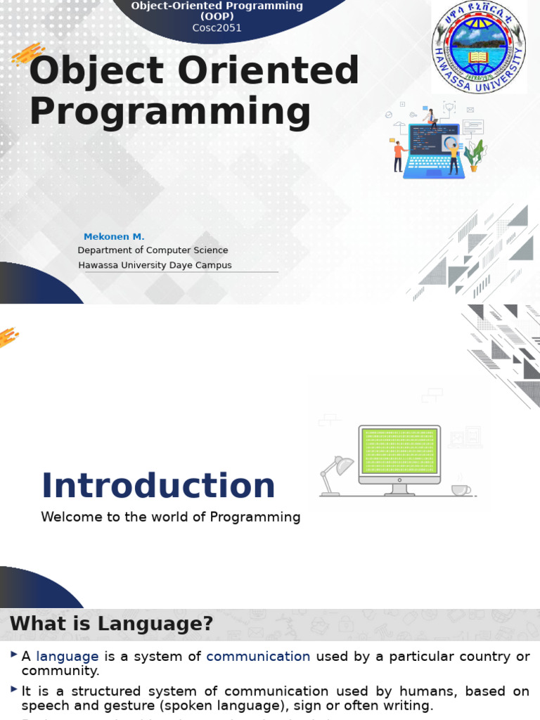 Object Oriented Programming: Cosc2051 | PDF