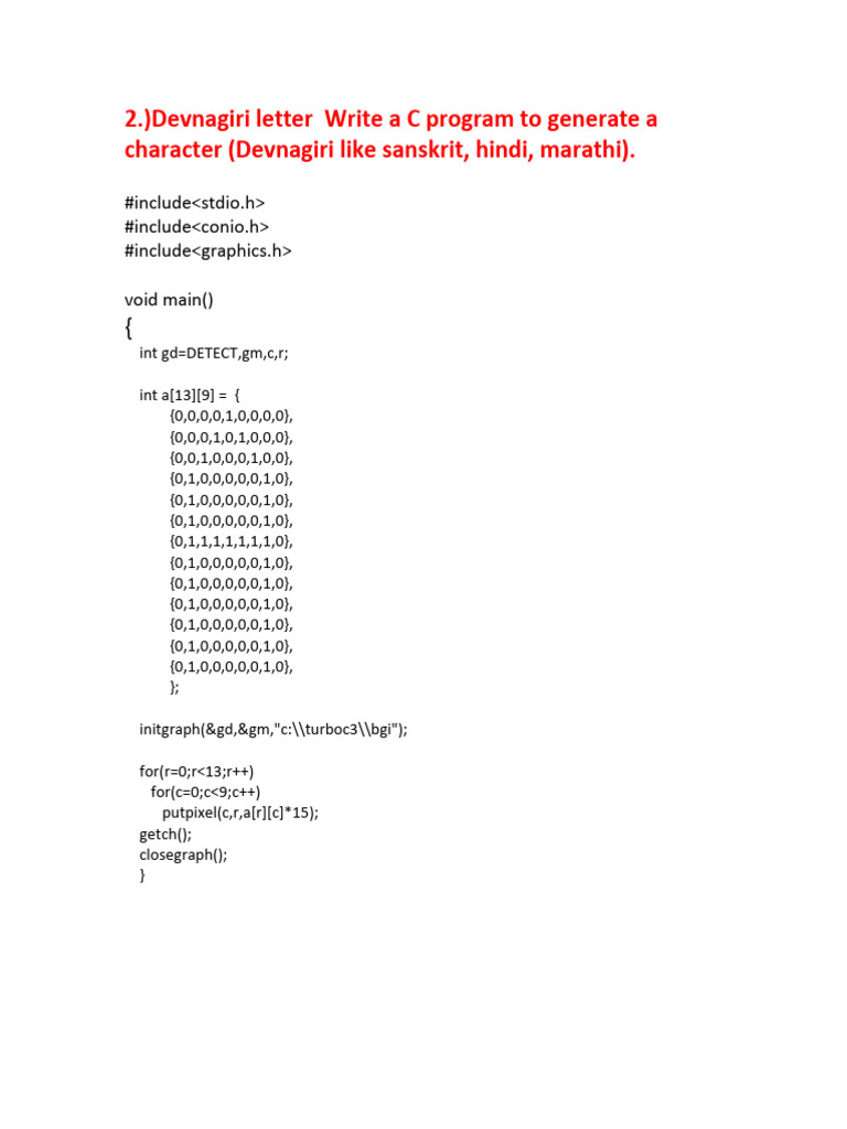 CG Practical Codes | PDF