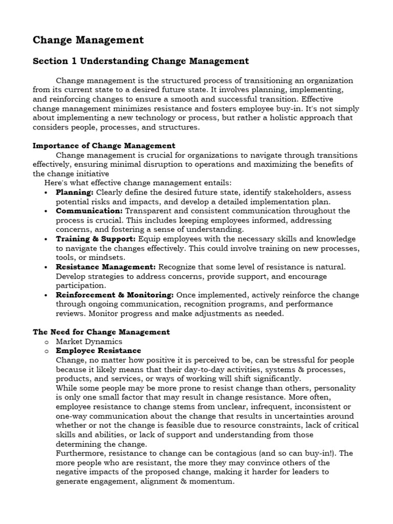 Understanding-Change-Management-Notes | PDF