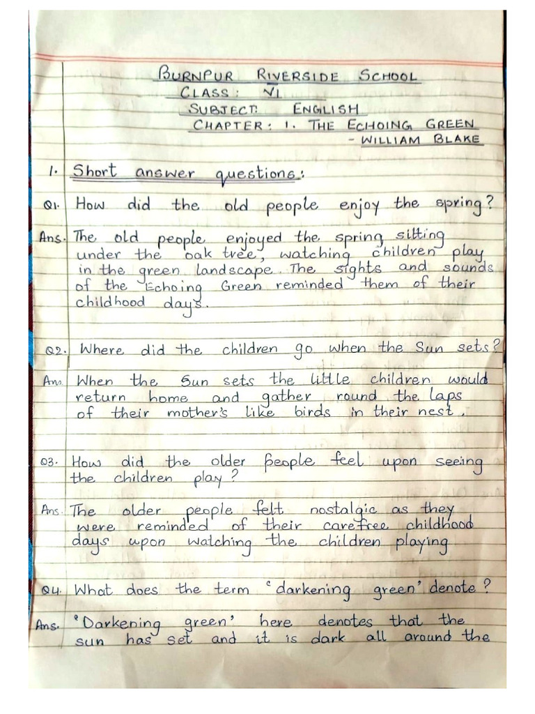 Class6 English | PDF