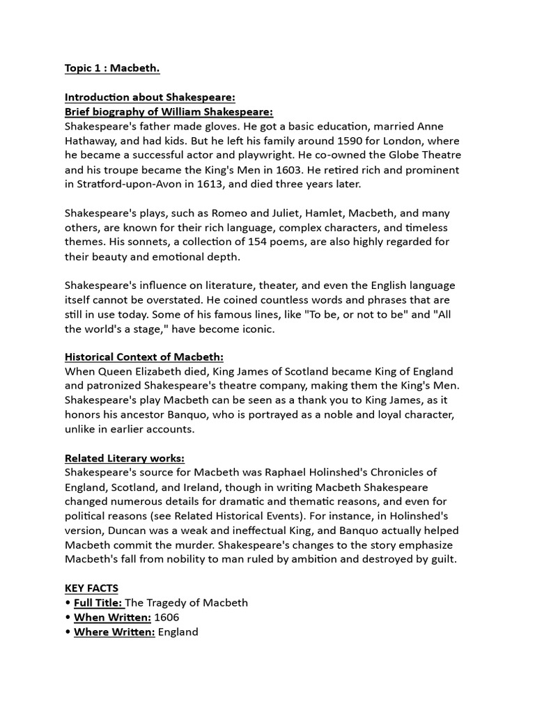 Macbeth | PDF