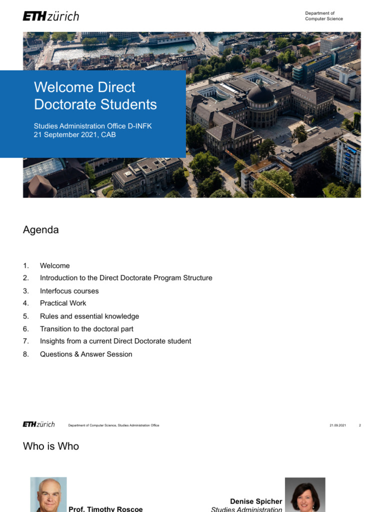 Welcome DD 2021 | PDF | Master's Degree | Doctorate