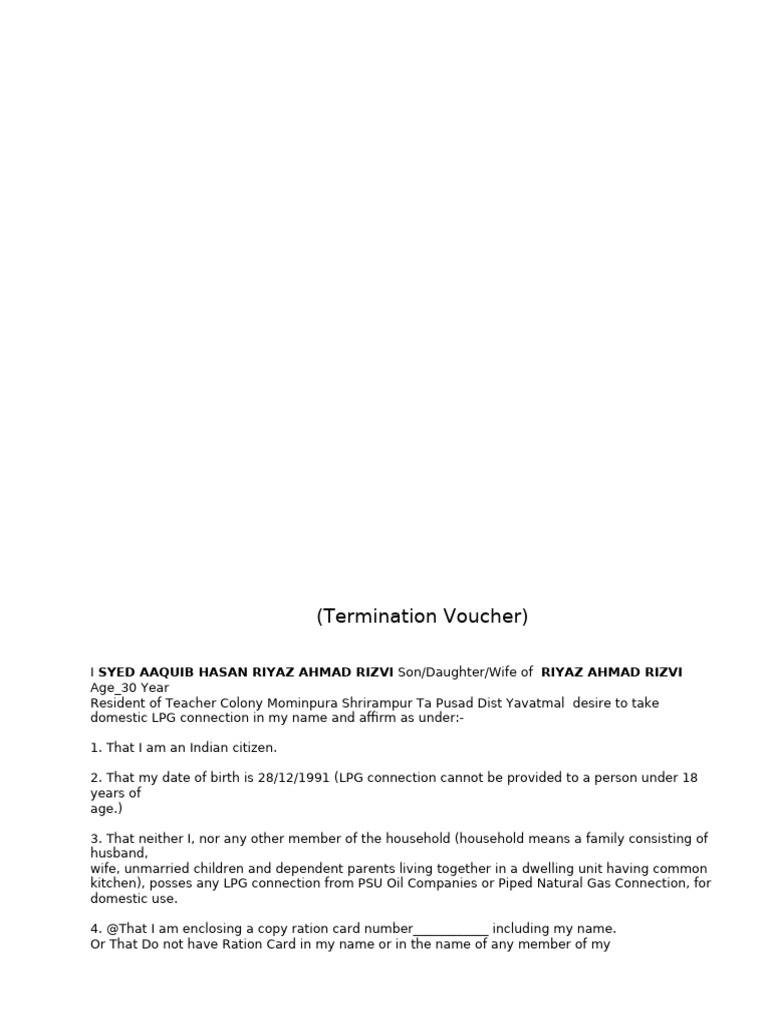 New Gas Connection | PDF