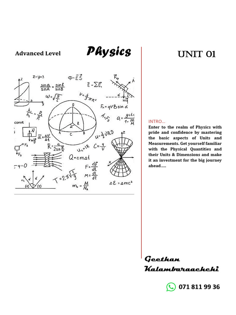 1719033882Units and Dimensions Tute | PDF