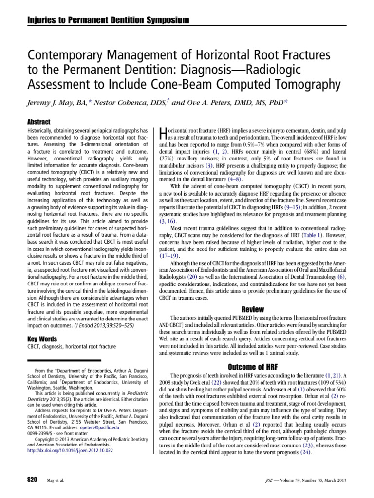Contemporary-Management-of-Horizontal-Root-Fractur | PDF