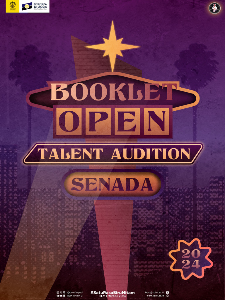 (Revisi 29 Sept 2024) Booklet Open Talent Audition Senada 2024 | PDF