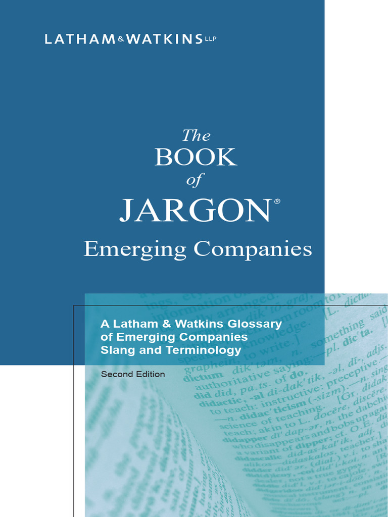 Book of Jargon - Emerging Companies | PDF