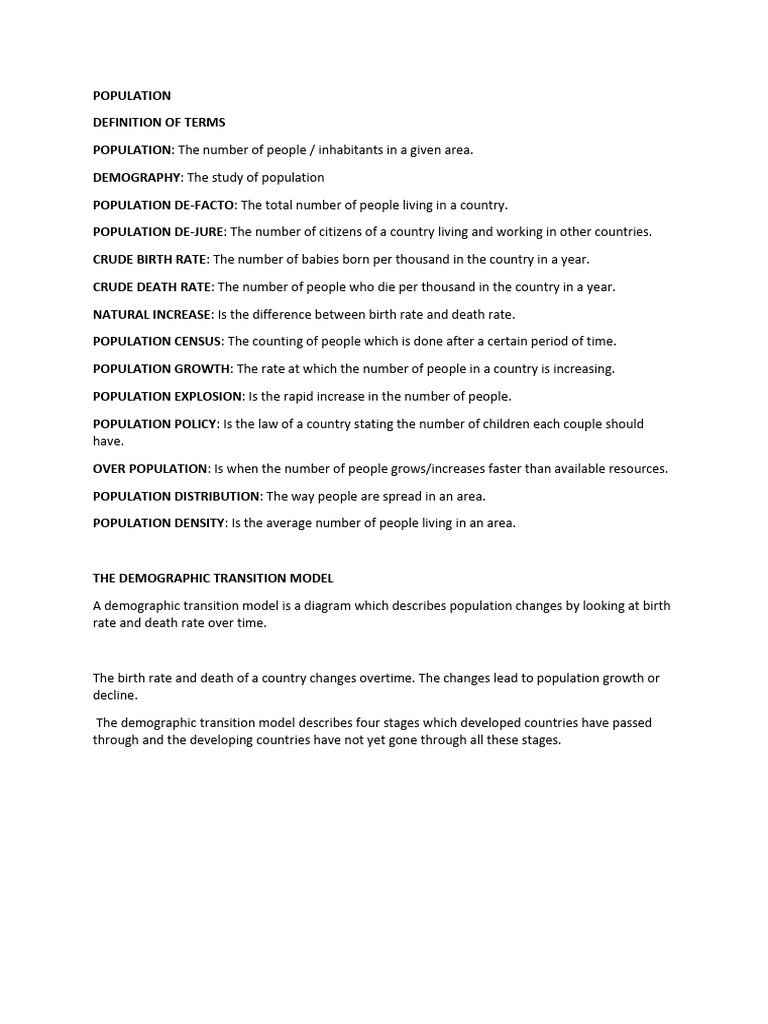 9.population Notes... | PDF