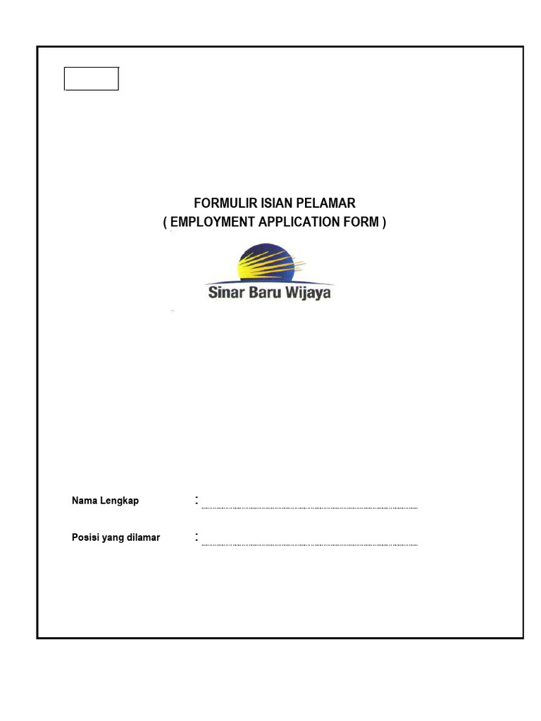 Job Application Form - Asli | PDF