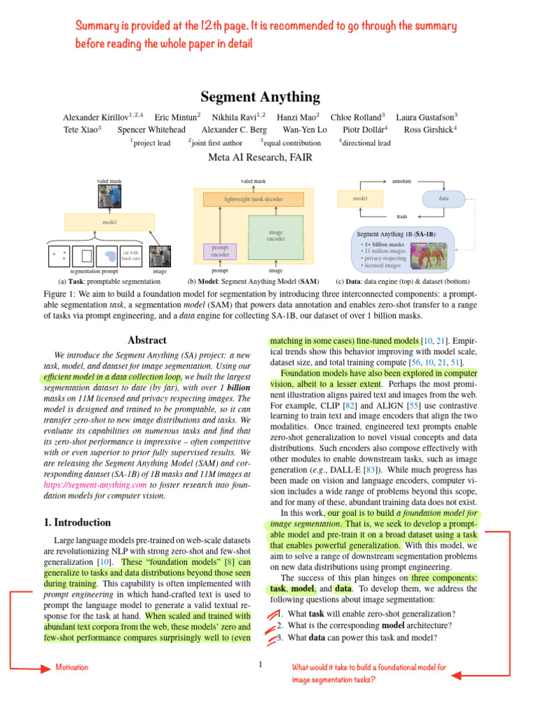 Segment Anything | PDF