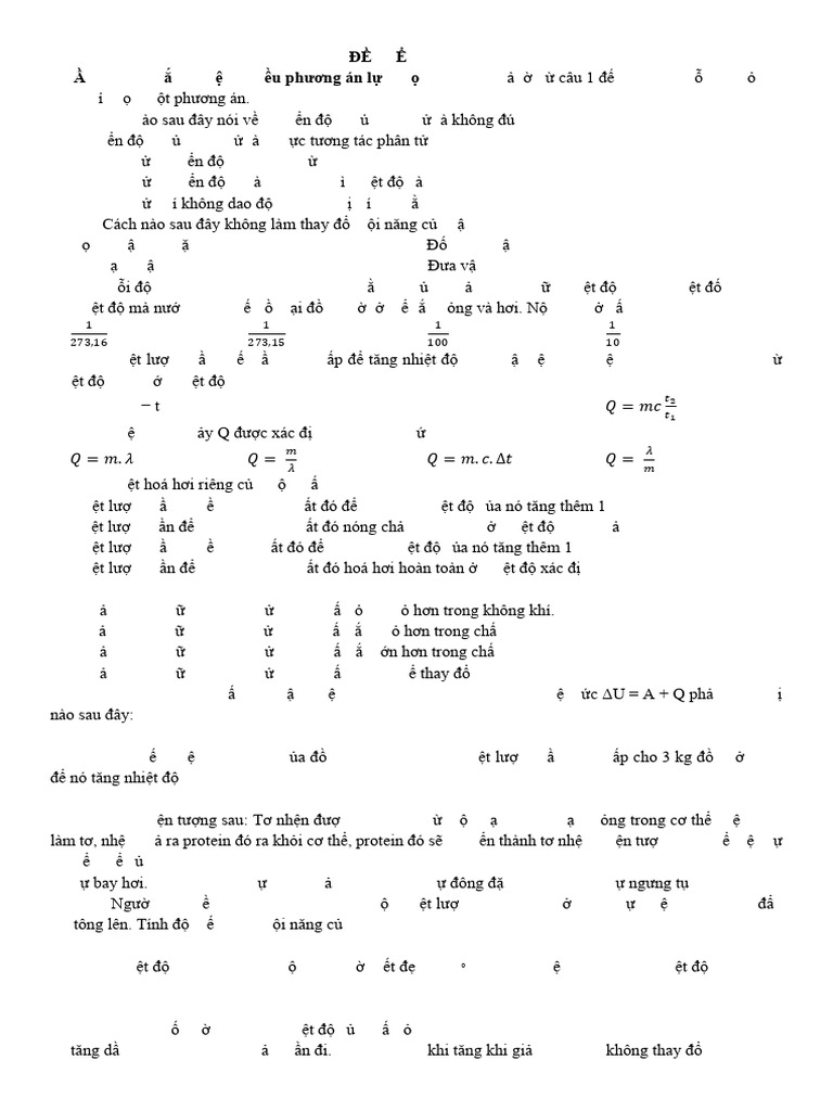 Kiểm tra phần nhiệt. TUD 2023 | PDF