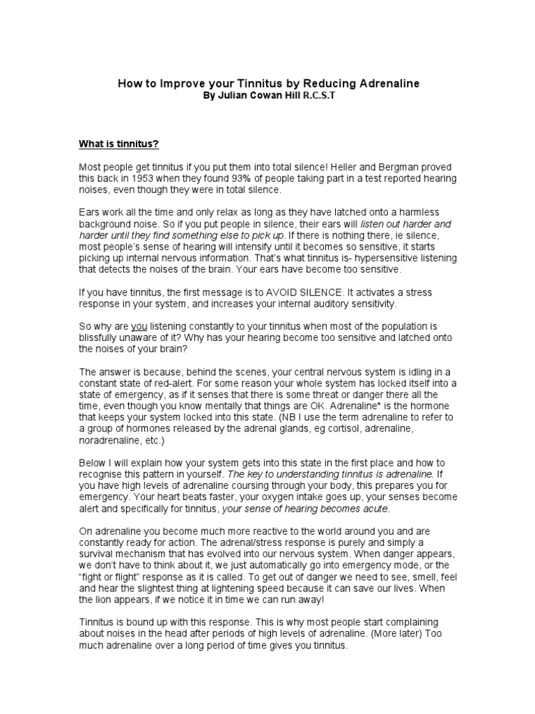 What Is Tinnitus | PDF | Tinnitus | Hearing Loss
