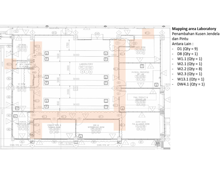 Mapping Kusen Alumunium Pintu Dan Jendela - Laboratory | PDF