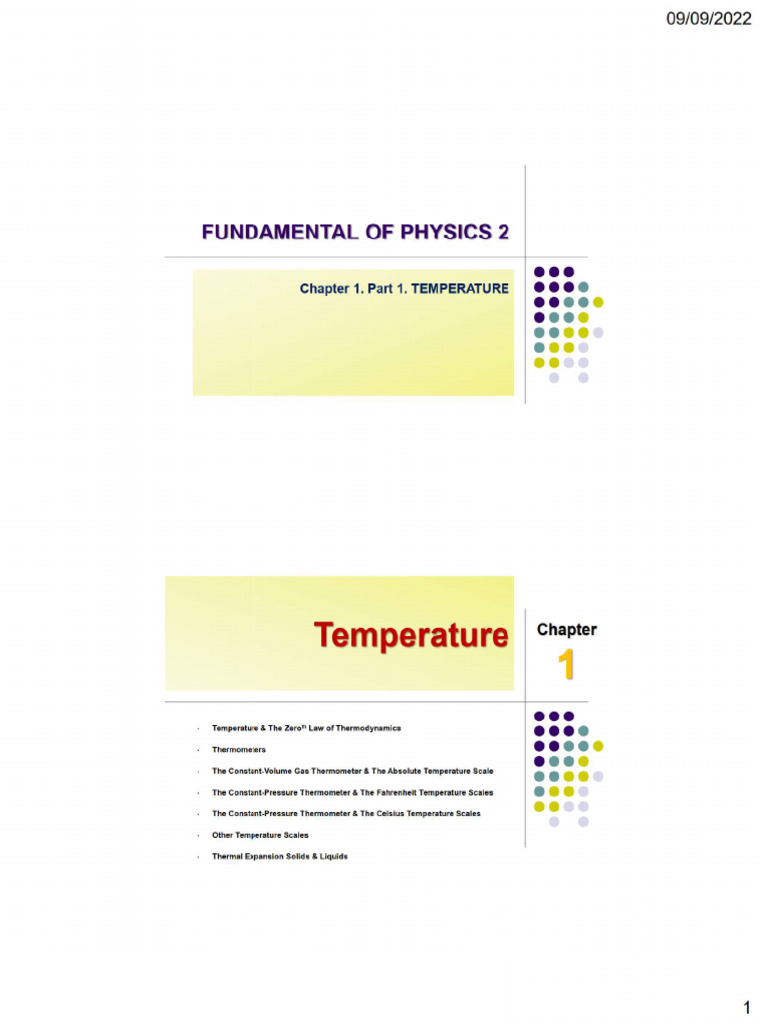 Fundamental of Physics 2 - Chapter 1. Part 1 | PDF
