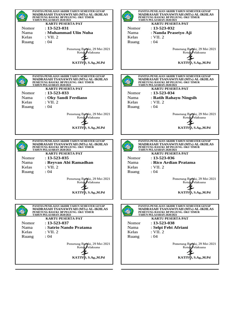 13-523-031 Muhammad Ulin Nuha 13-523-032 Nanda Prasetyo Aji | PDF