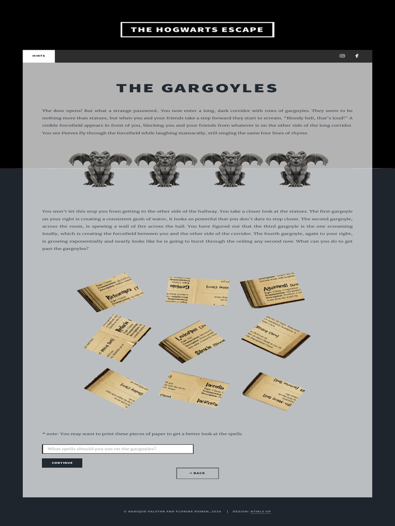 The Hogwarts Escape | PDF