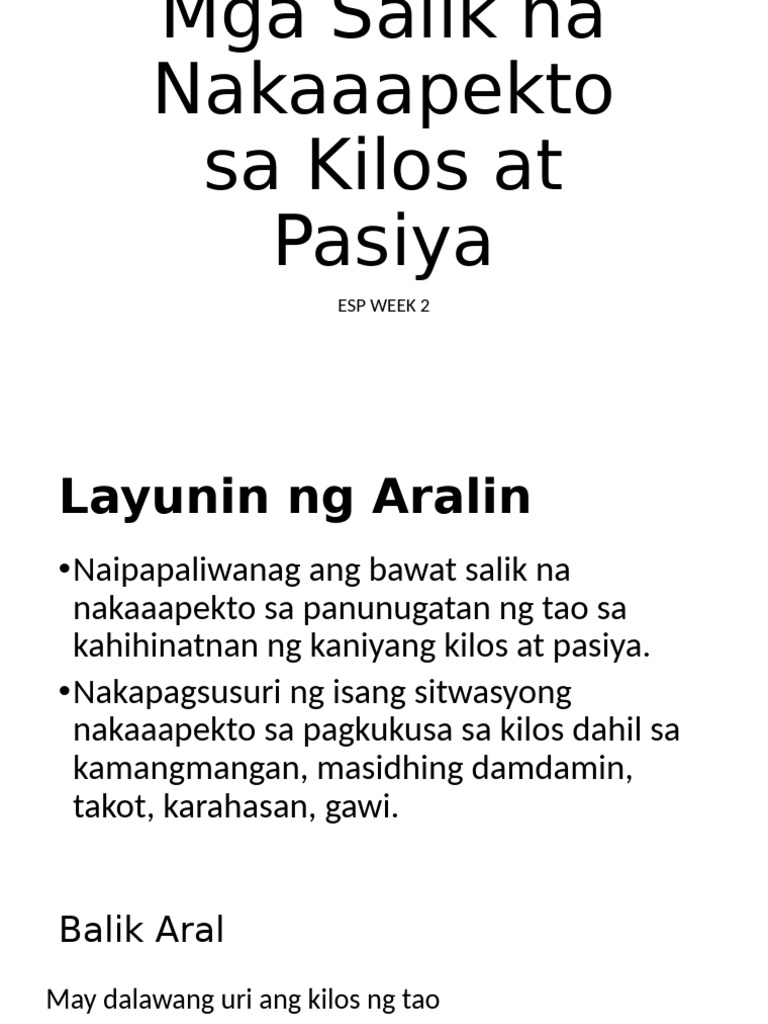 Esp 10 q2 Week 2 Pagsusuri NG Mga Salik Na Nakaaapekto Sa Pananagutan ...