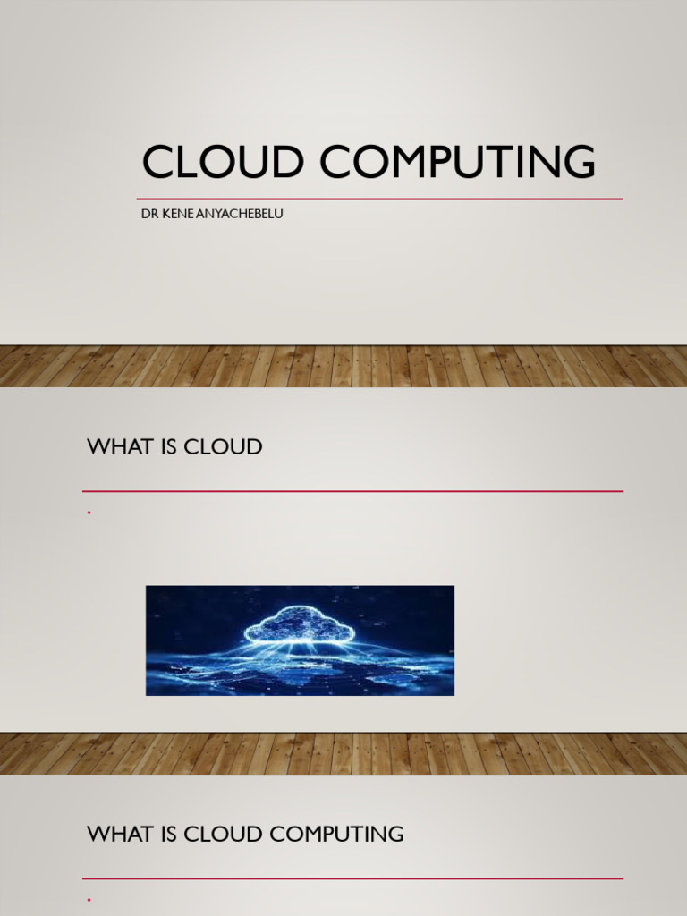 CLOUD COMPUTING Lecture | PDF | Cloud Computing | Business