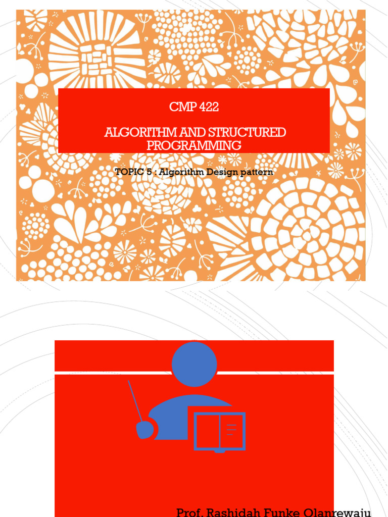 Algorithm pattern_DivideAndConquerCMP422 | PDF