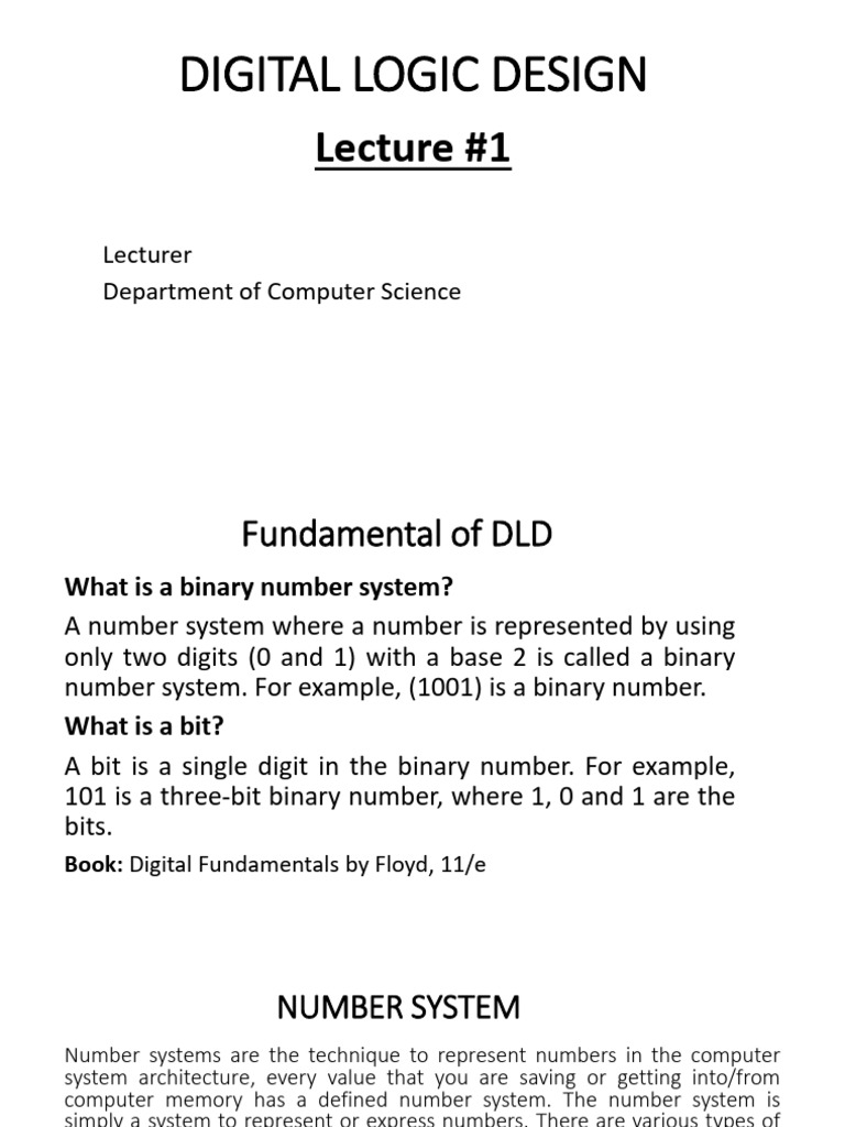 Digital Logic Design 1st Pdf