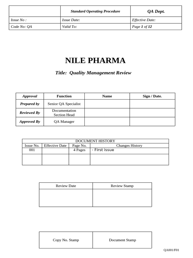Quality Management Review Pdf