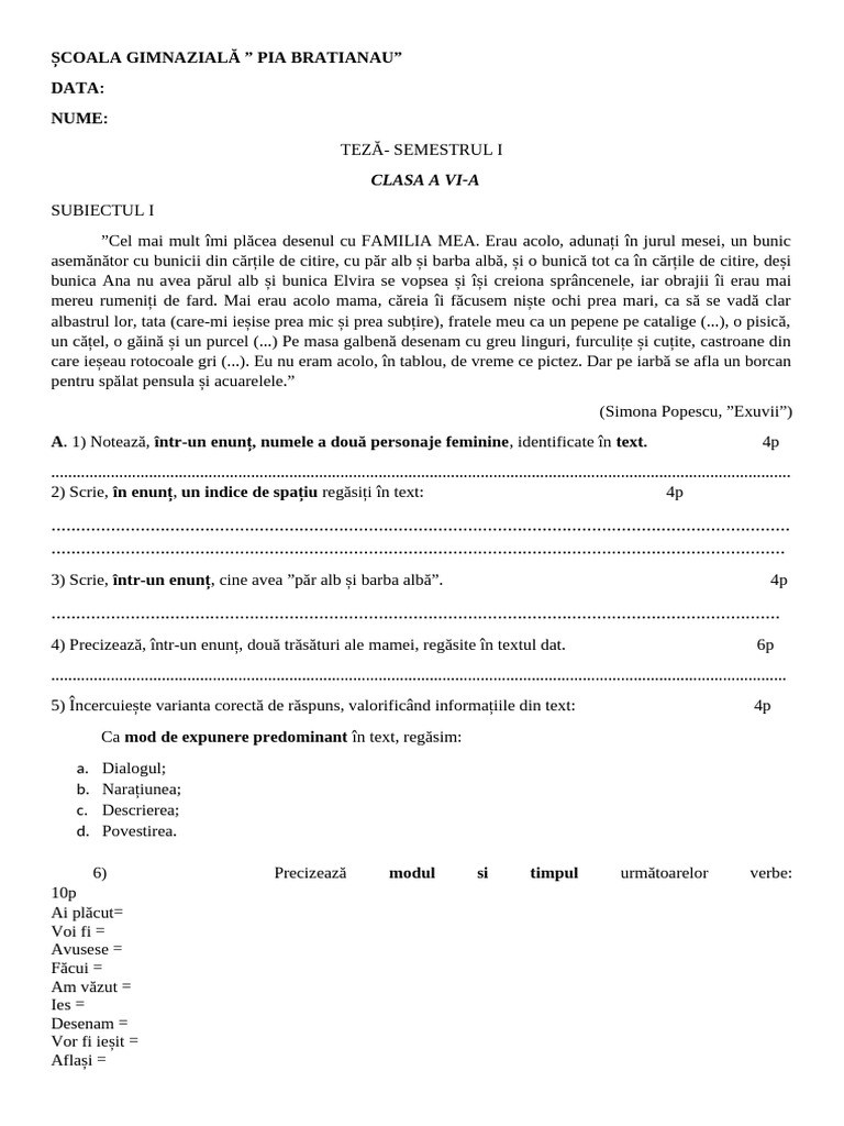 Teza CLS-6 Finala | PDF