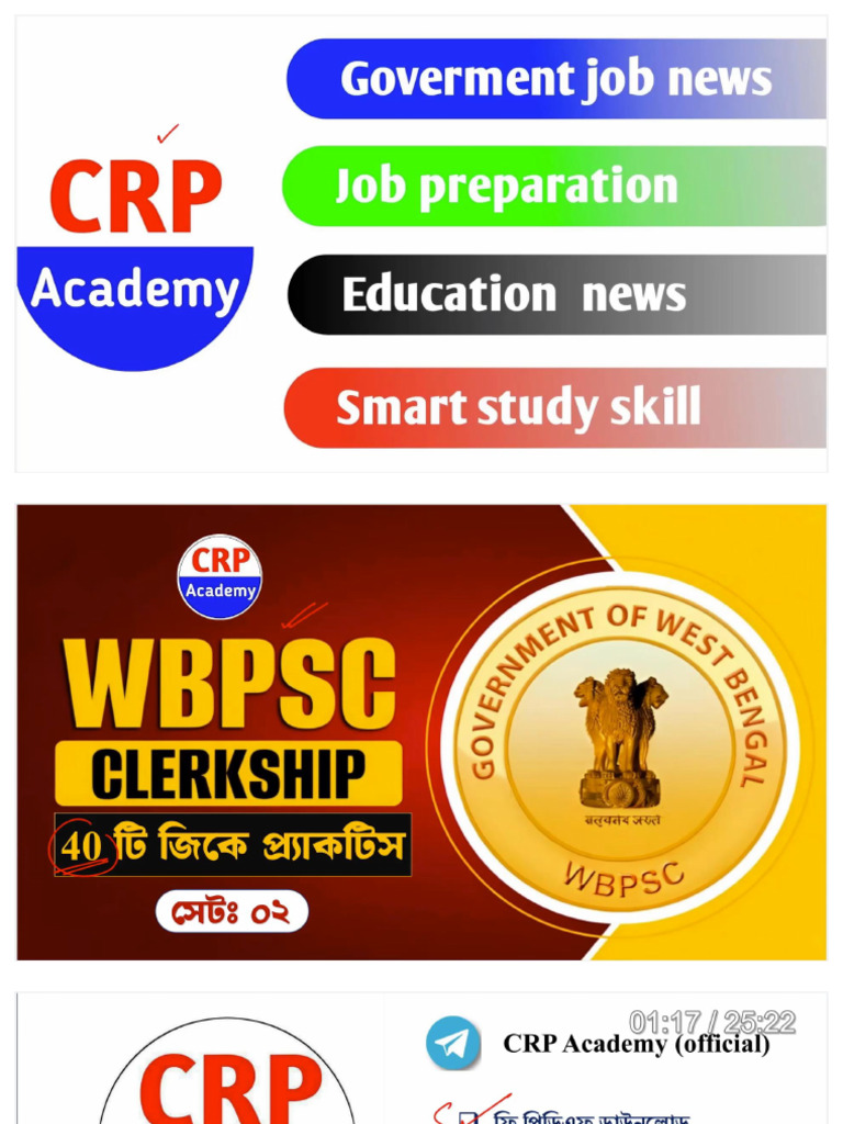 Clerkship Preli GK Practice Set - 02 - CRP Academy | PDF