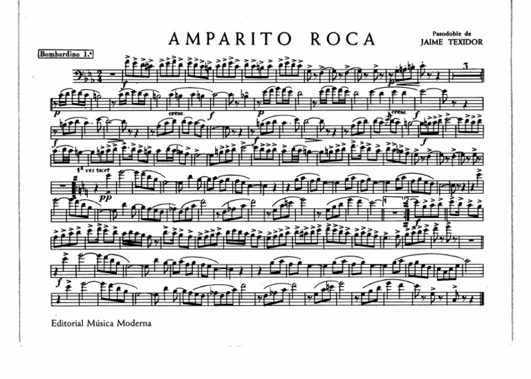 01 Amparito Roca - Bombardí | PDF