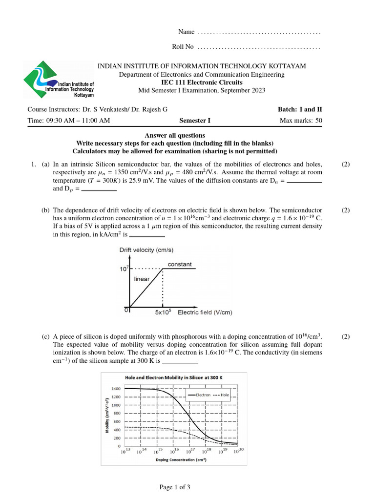 IEC 111 EC Mid 1 2023 QP | PDF