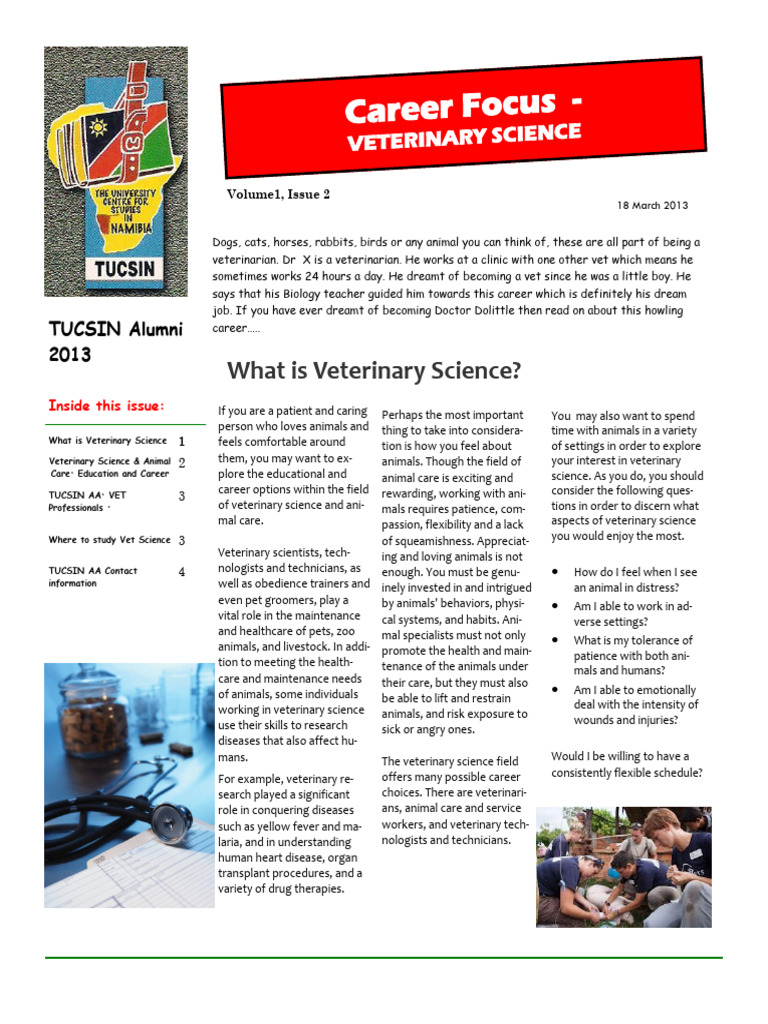 Career Focus 2 Vet Science | PDF