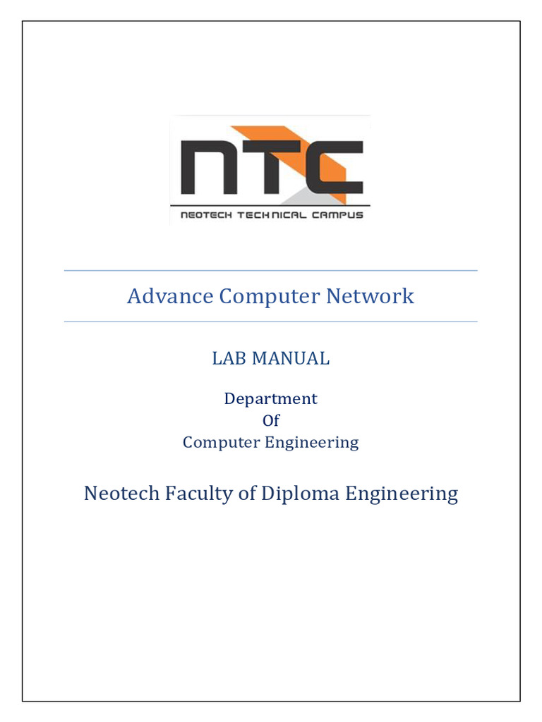 Advance Computer Network Lab Manual | PDF