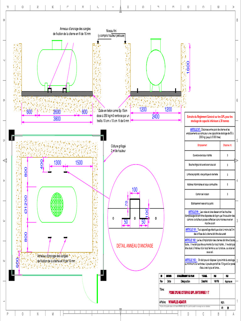 Plan de Pose Citerne 1T Enterree Winarus | PDF