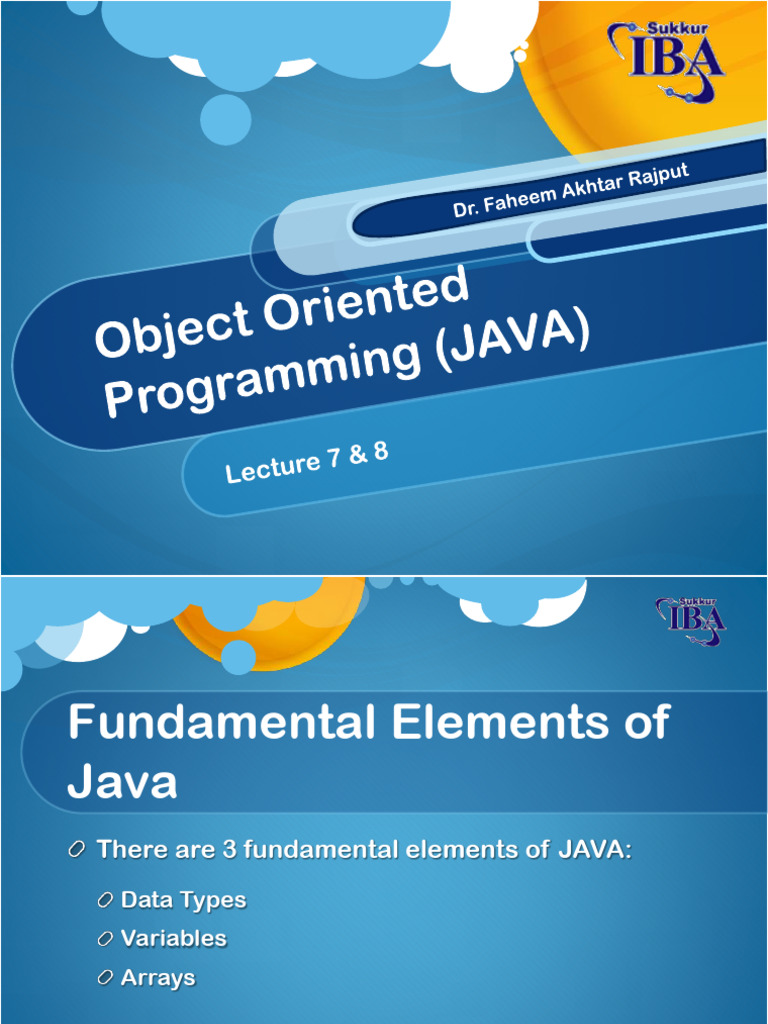 Lecture 7 8 OOP | PDF