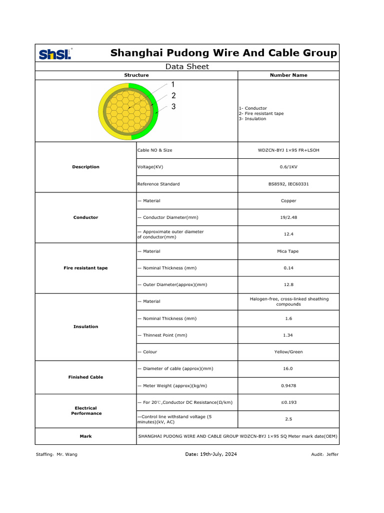 9-Datasheet WDZCN-BYJ (EEC Fire-Rated) | PDF