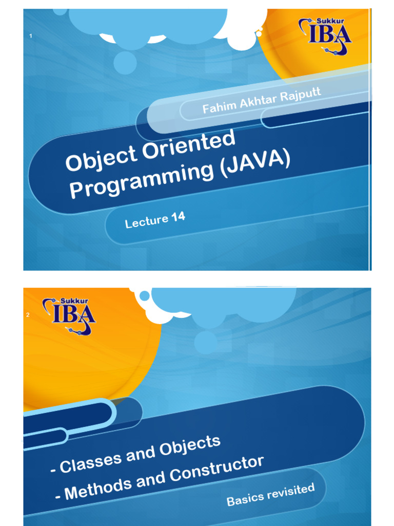 Lecture 14 OOP | PDF