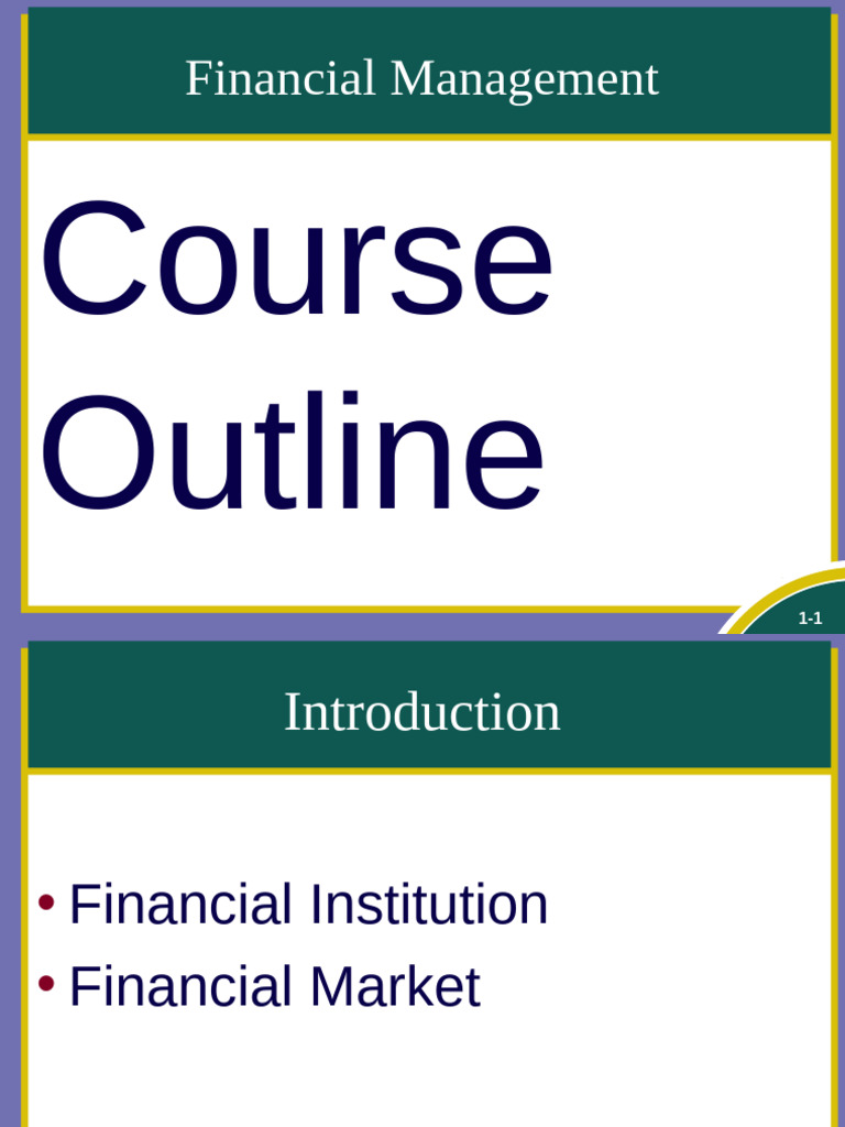 Course Outline | PDF