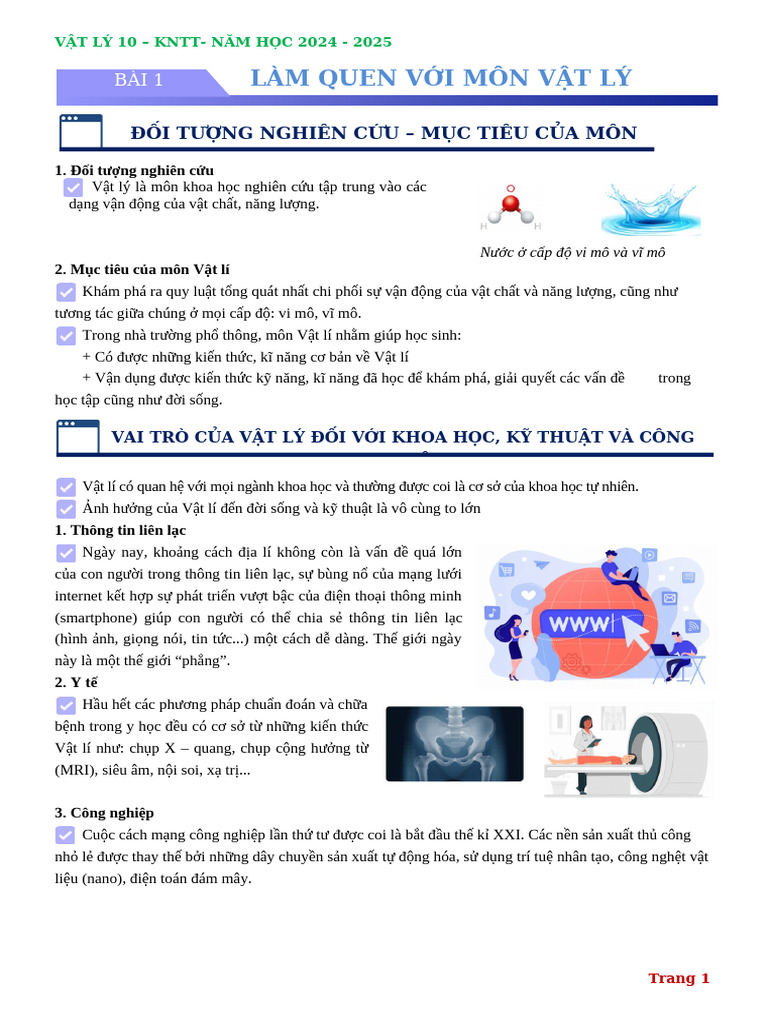 Vo Ghi HS VL10 KNTT-HK1 | PDF | Ho Chi Minh City | Hanoi