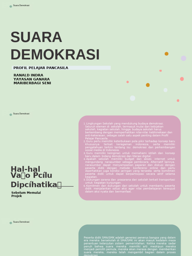 5 Tema Suara Demokrasi | PDF