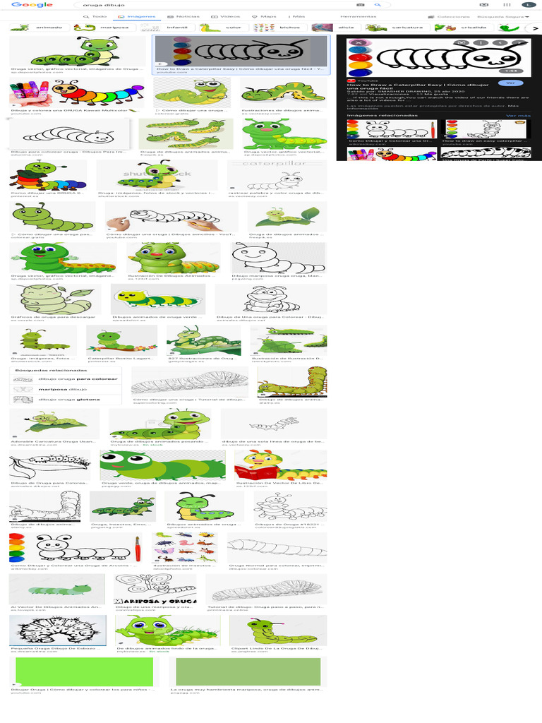 oruga dibujo - Búsqueda de Google | PDF