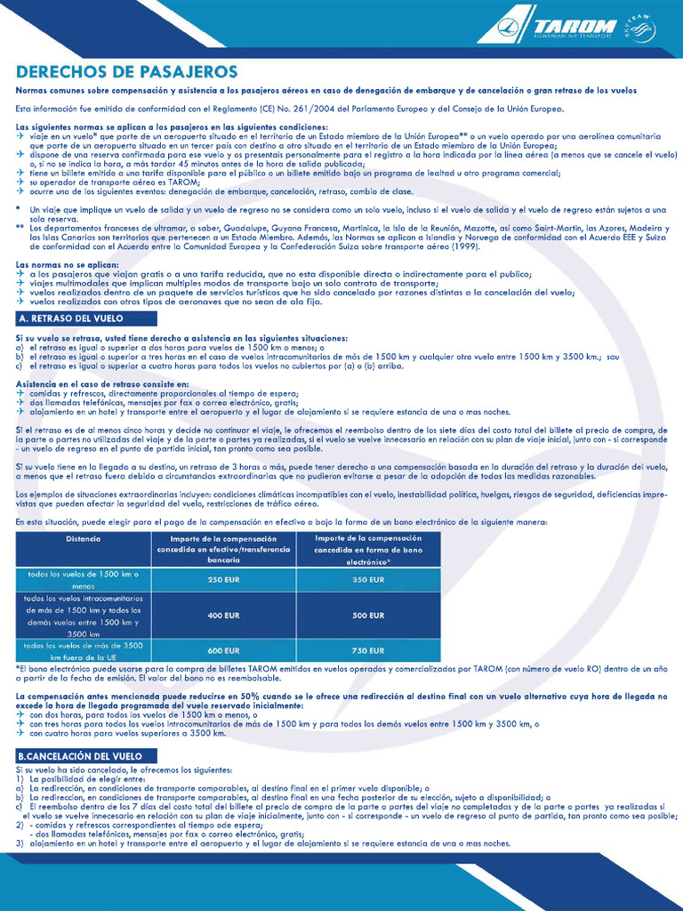 Drepturile Pasagerilor Spaniola Corectat Final | PDF