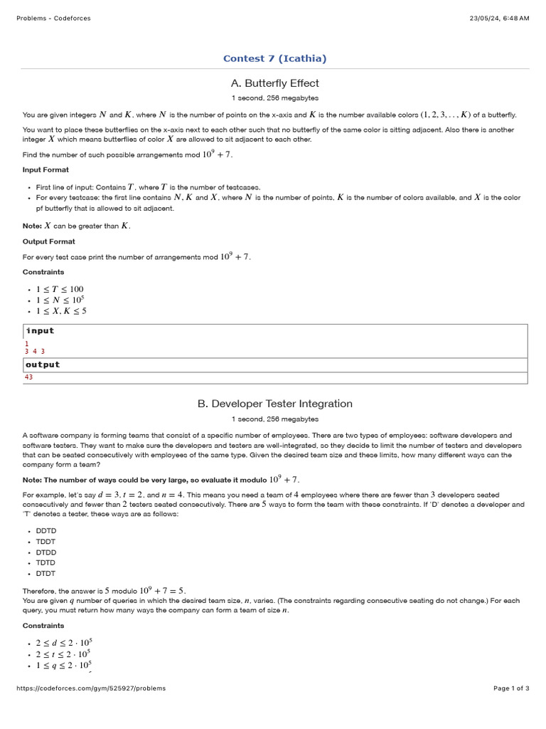 Problems 7 - Codeforces | PDF
