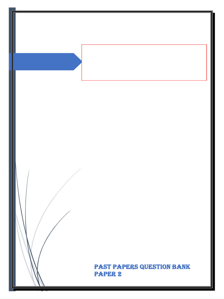 REVISION PAPER 2023 PP2 | PDF